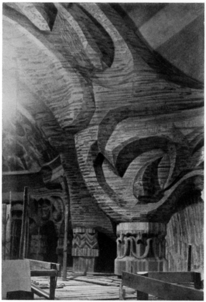 Interior photos of Rudolf Steiner's First Goetheanum