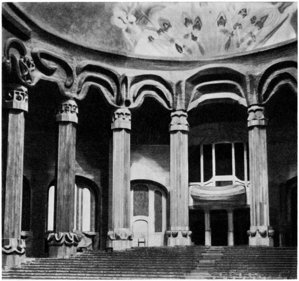 Interior photos of Rudolf Steiner's First Goetheanum